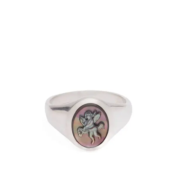 SERGE DENIMES Cherub Cameo Ring - Sterling Silver