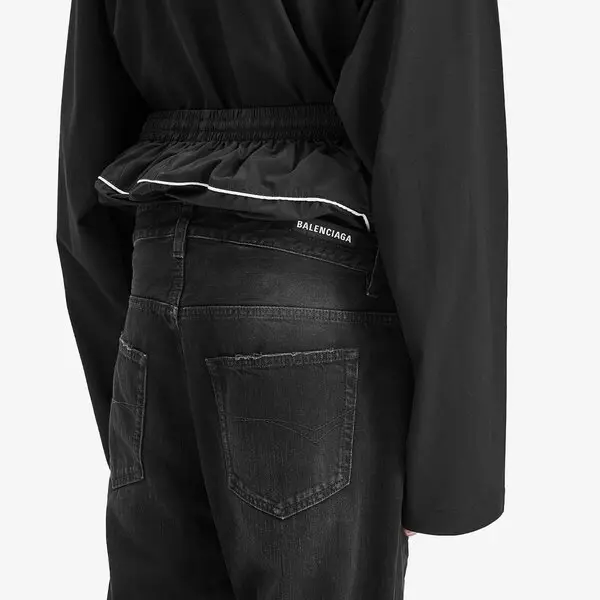Balenciaga Layered Denim Jeans