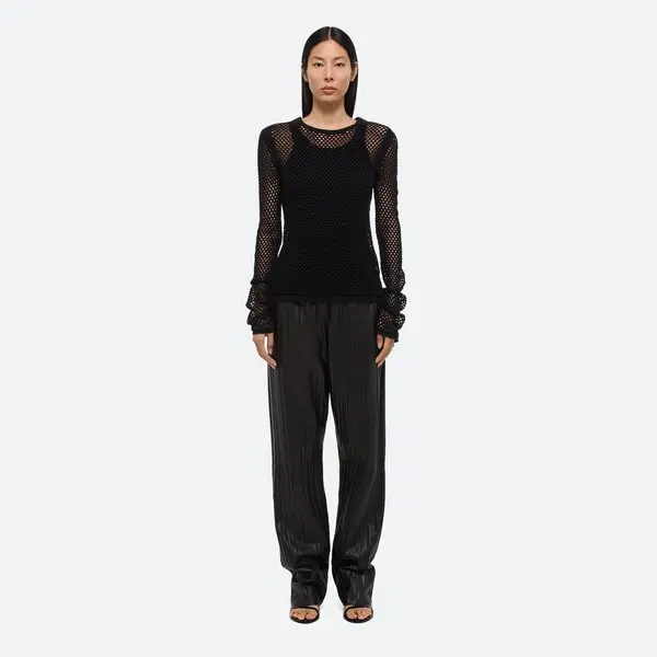 Helmut Lang Mesh Top With Seatbelt Detail