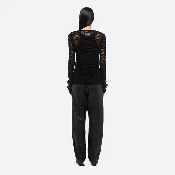 Helmut Lang Mesh Top With Seatbelt Detail