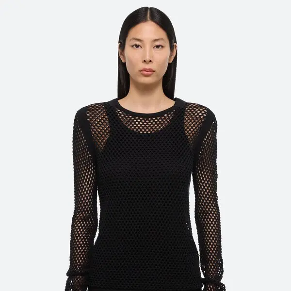 Helmut Lang Mesh Top With Seatbelt Detail