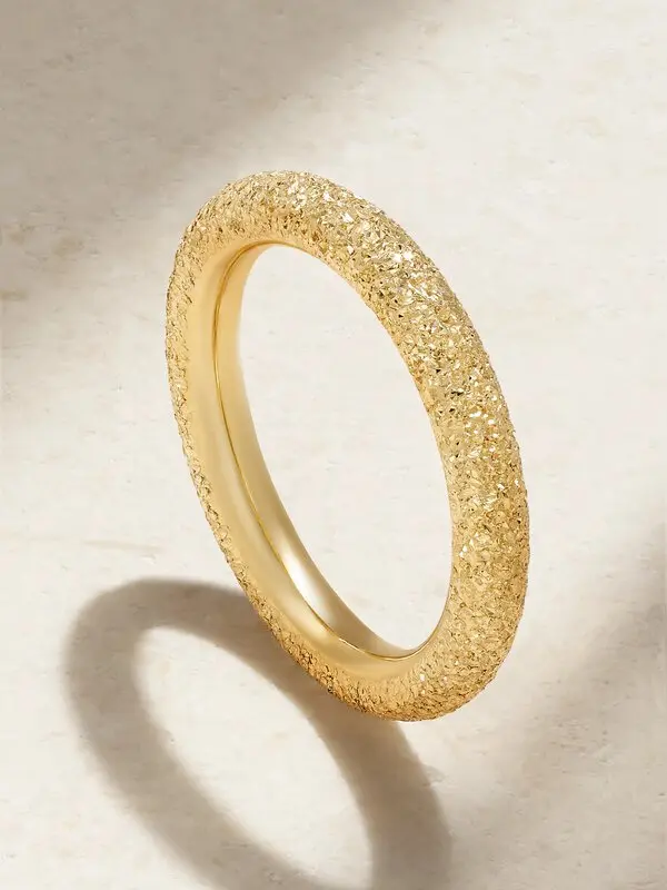 Carolina Bucci Florentine 18-karat Textured Ring - Gold