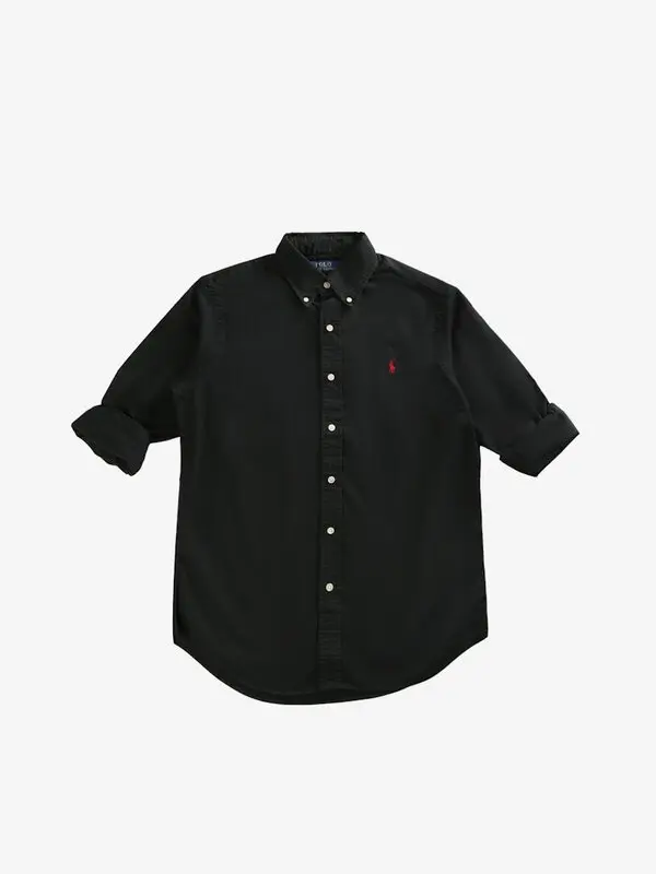 Polo Ralph Lauren Long Sleeved Oxford Shirt - Black