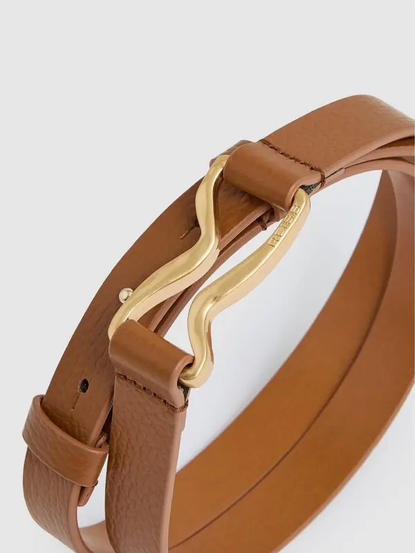 REISS Scarlett Leather Belt