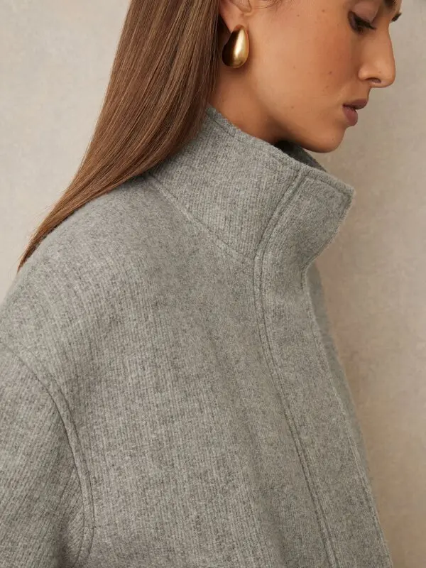 REISS Phillipa Wool Bomber Jacket