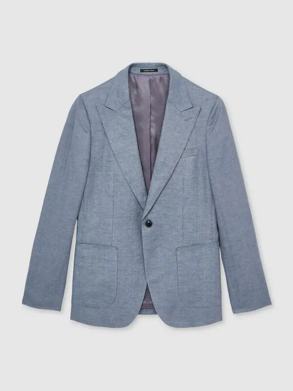 REISS Warner Linen Single-breasted Suit Blazer Slim-fit