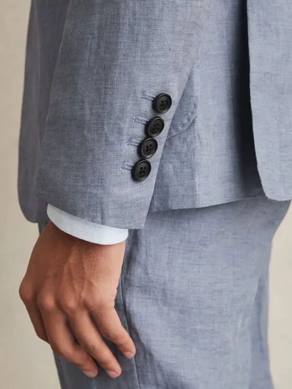 REISS Warner Linen Single-breasted Suit Blazer Slim-fit
