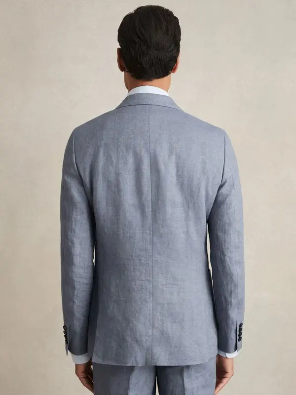 REISS Warner Linen Single-breasted Suit Blazer Slim-fit