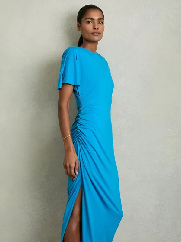 REISS Tulia Modal-blend Midi Dress