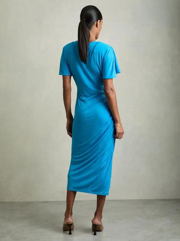 REISS Tulia Modal-blend Midi Dress