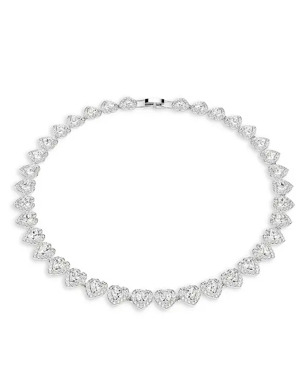 SWAROVSKI Ariana Grande Crystal Heart Necklace - Silver