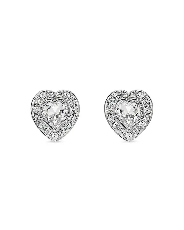 SWAROVSKI Ariana Grande Crystal Heart Stud Earrings - Silver