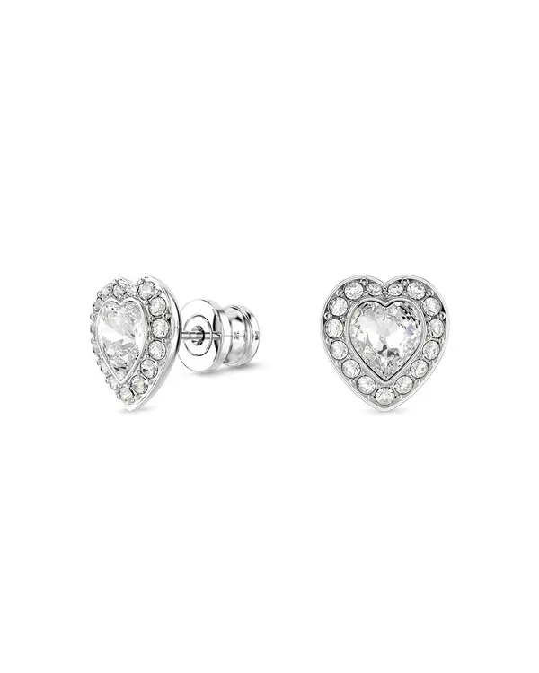 SWAROVSKI Ariana Grande Crystal Heart Stud Earrings - Silver