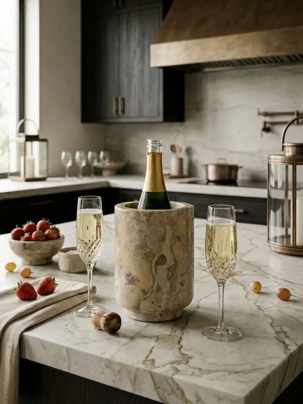 GAURI KOHLI Chamonix Onyx Wine Chiller - Brown