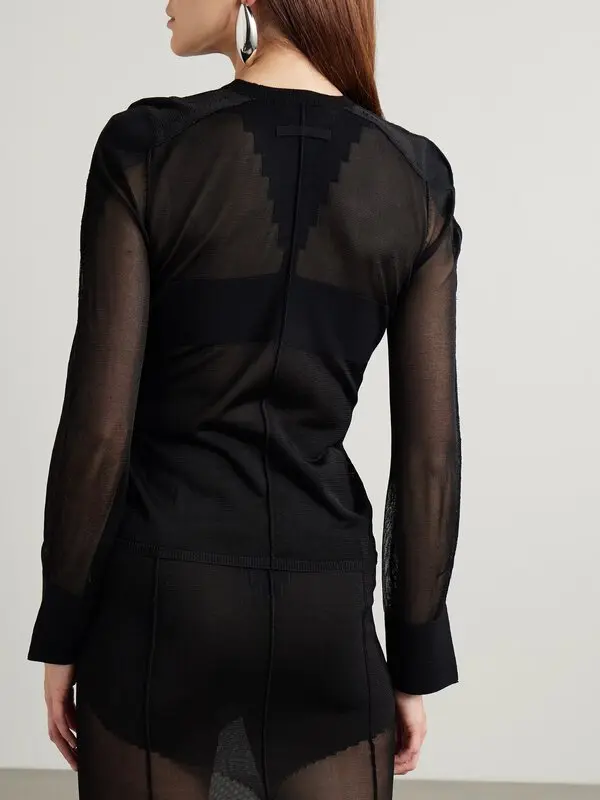 JEAN PAUL GAULTIER Paneled Knitted Top