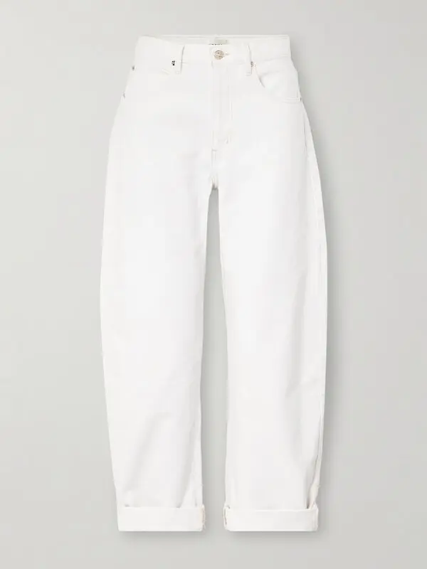 FRAME The Bubble Wide-leg Jeans - Neutrals