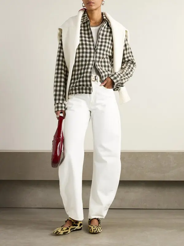 FRAME The Bubble Wide-leg Jeans - Neutrals