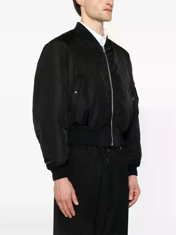 Auralee Silk Twill Bomber Jacket