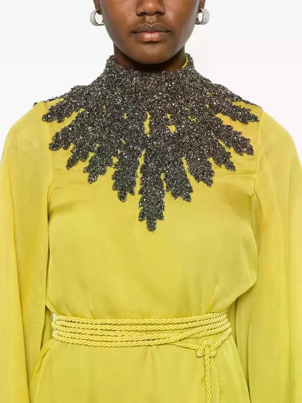 JEAN-LOUIS SABAJI Embellished Maxi Dress