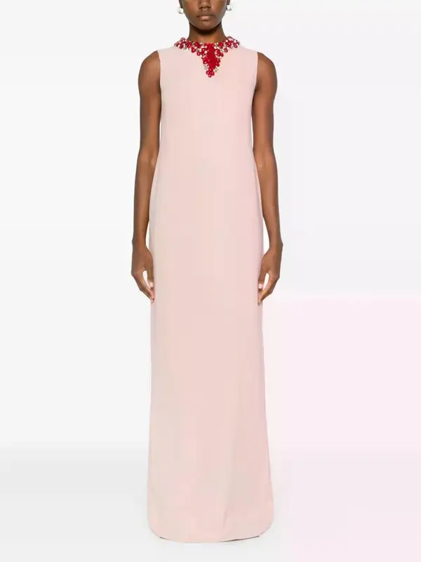 JEAN-LOUIS SABAJI Layered Embellished Abaya