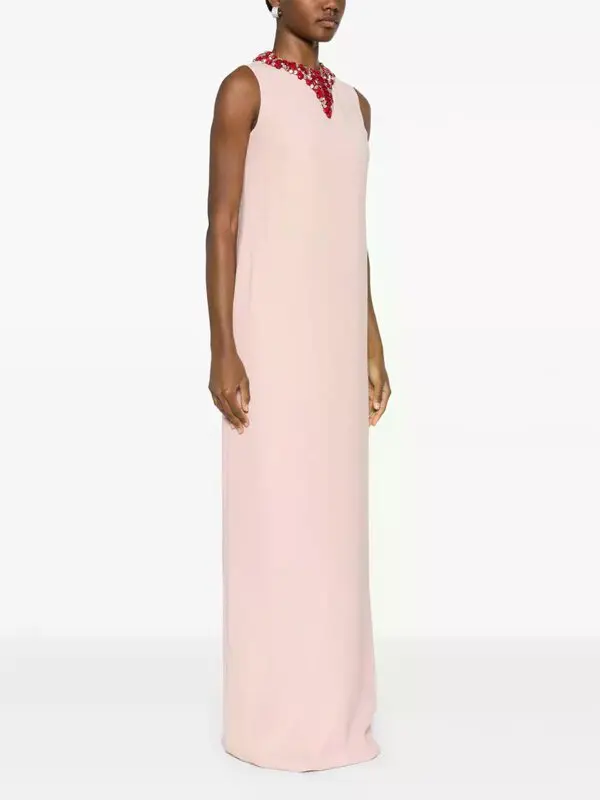 JEAN-LOUIS SABAJI Layered Embellished Abaya