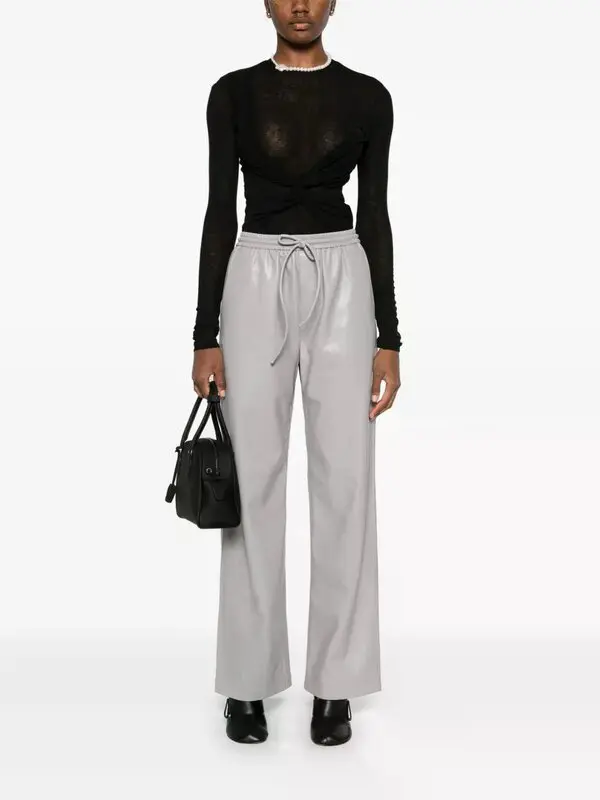 Nanushka Faux-leather Trousers