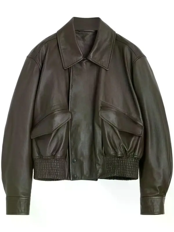 LEMAIRE Leather Bomber Jacket