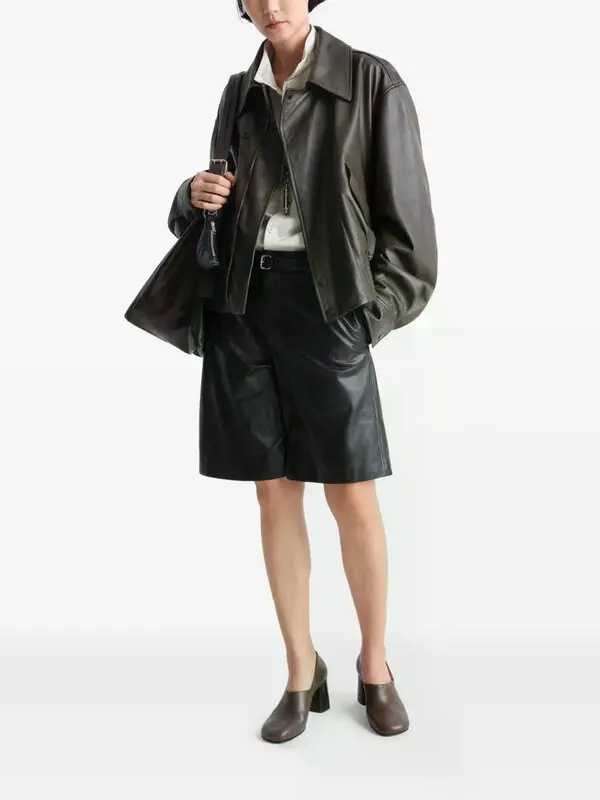 LEMAIRE Leather Bomber Jacket