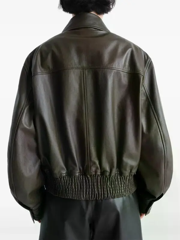 LEMAIRE Leather Bomber Jacket