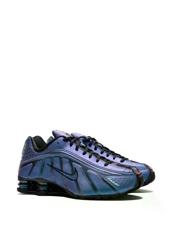 Nike Shox R4 Iridescent Sneakers - Blue