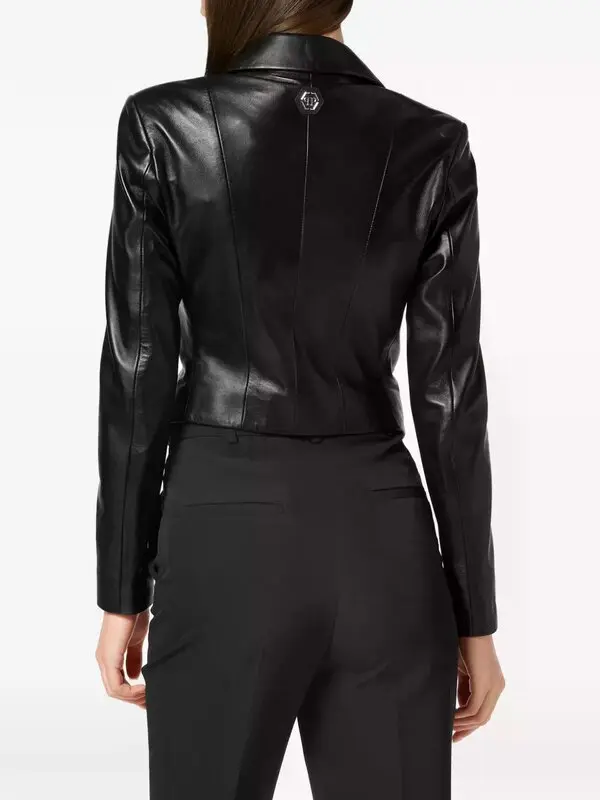 Philipp Plein Leather Blazer