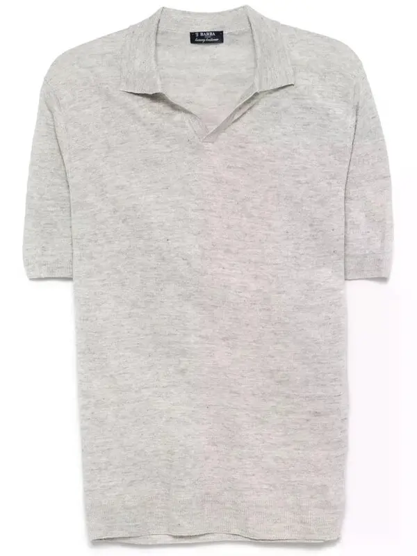 BARBA NAPOLI Fine-knit T-shirt - Grey
