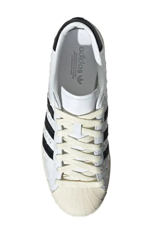 Adidas Superstar Embossed Sneakers - White/ Black/ Cream White