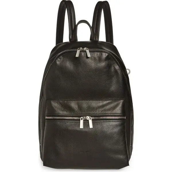 Rick Owens Leather Backpack - Black