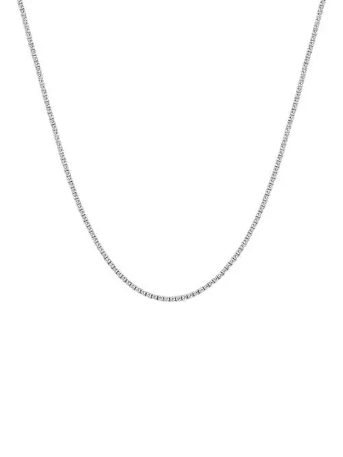 BLISS DIAMOND 5ct Lab Grown Diamond Tennis Necklace - 14k White Gold