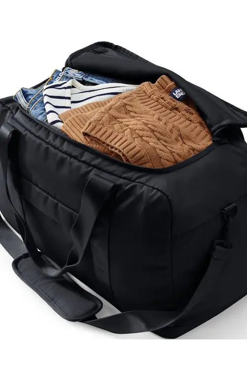 LANDS' END Travel Duffle Bag - Black
