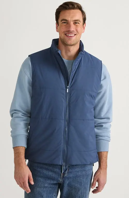 LANDS' END Wanderfree Insulated Vest - Light Indigo Blue