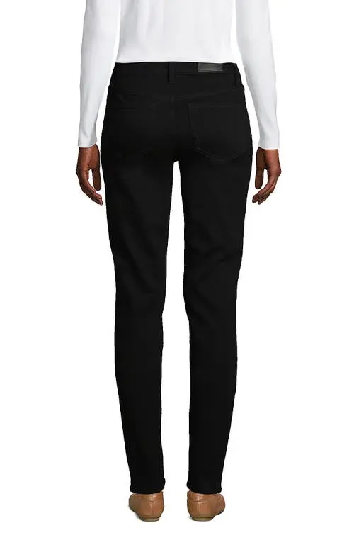 LANDS' END Recover Mid Rise Straight Leg Jeans