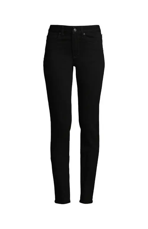 LANDS' END Recover Mid Rise Straight Leg Jeans