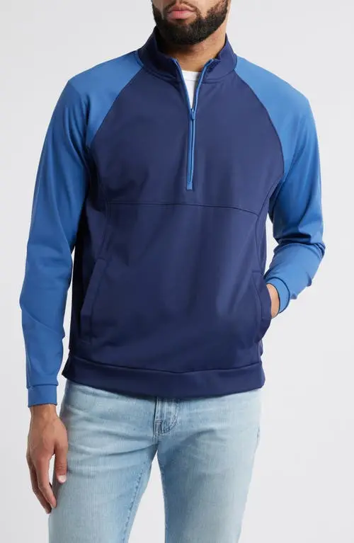 Johnnie-o Armstrong Water Resistant Performance Half Zip Pullover - Navy