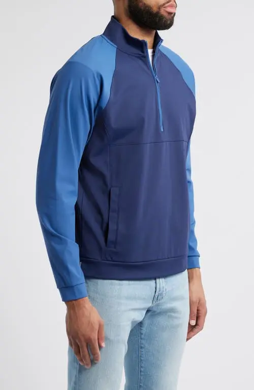 Johnnie-o Armstrong Water Resistant Performance Half Zip Pullover - Navy