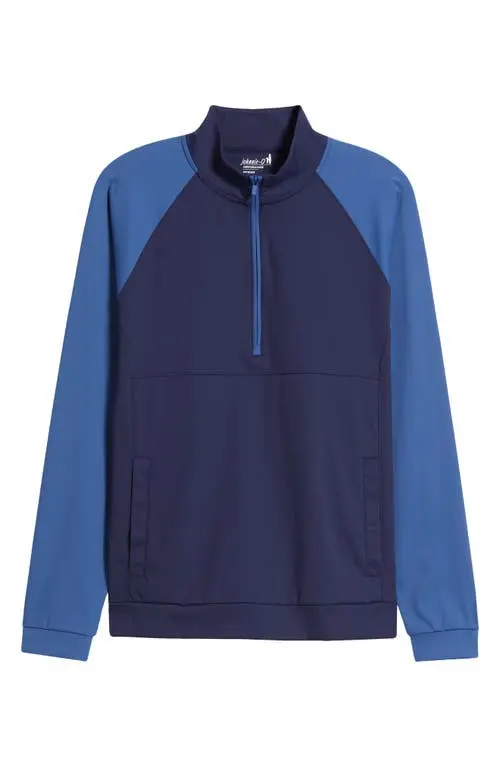 Johnnie-o Armstrong Water Resistant Performance Half Zip Pullover - Navy