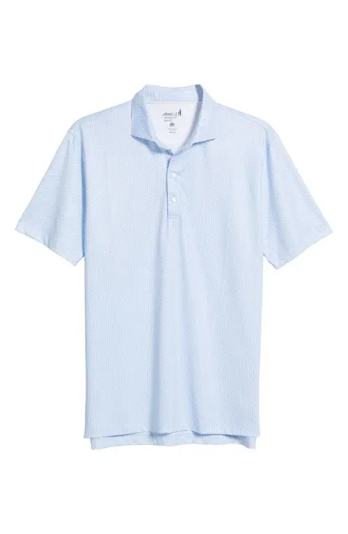Johnnie-o Hex Geo Print Prep-formance Golf Polo - Seychelles