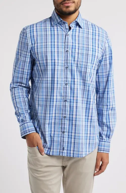 Johnnie-o Masson Plaid Performance Button-up Shirt - Maliblu