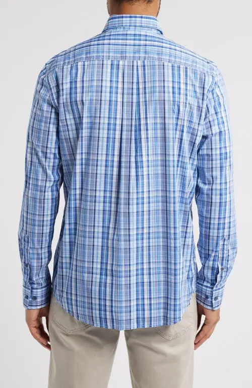 Johnnie-o Masson Plaid Performance Button-up Shirt - Maliblu