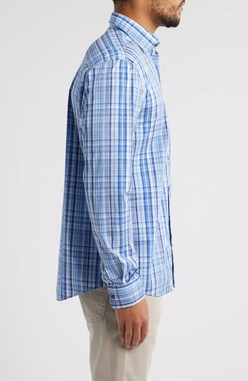 Johnnie-o Masson Plaid Performance Button-up Shirt - Maliblu