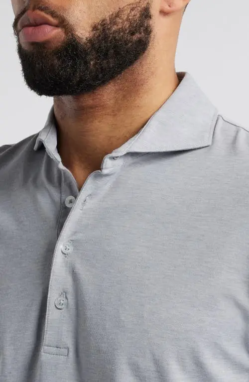 Johnnie-o Idris Top Shelf Heathered Polo - Black
