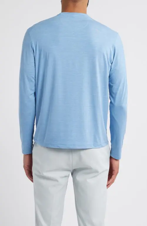 Johnnie-o Basin Long Sleeve Performance T-shirt - Tide