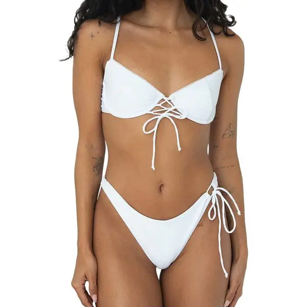 BRIGHT SWIMWEAR Alice Bottom - White