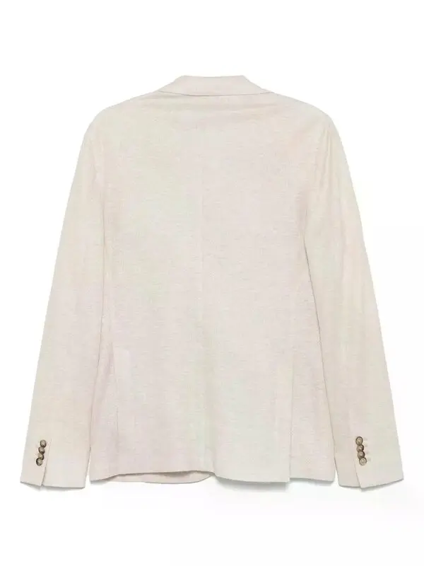 LUIGI BIANCHI MANTOVA Single-breasted Blazer - Neutrals
